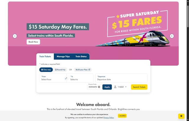 Brightline Trains Promo Code (4 Verified) - 30% Off May 2025