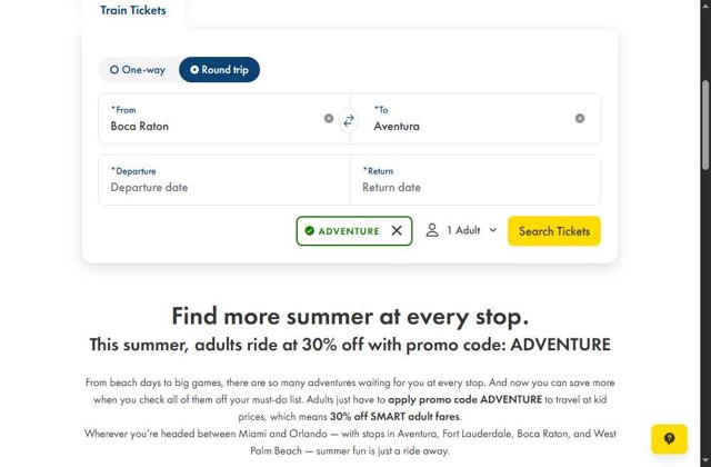 Brightline Trains Promo Code (3 Verified) - 15% Off Jun 2025