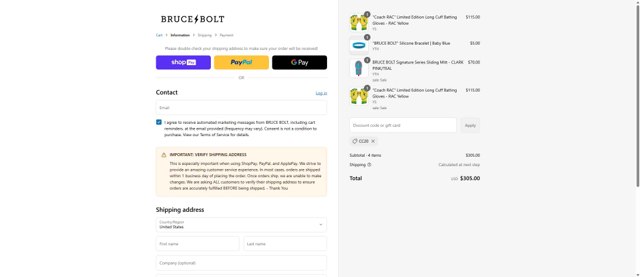 BRUCE BOLT Discount Codes (9 Verified) - 10% Off Apr 2025
