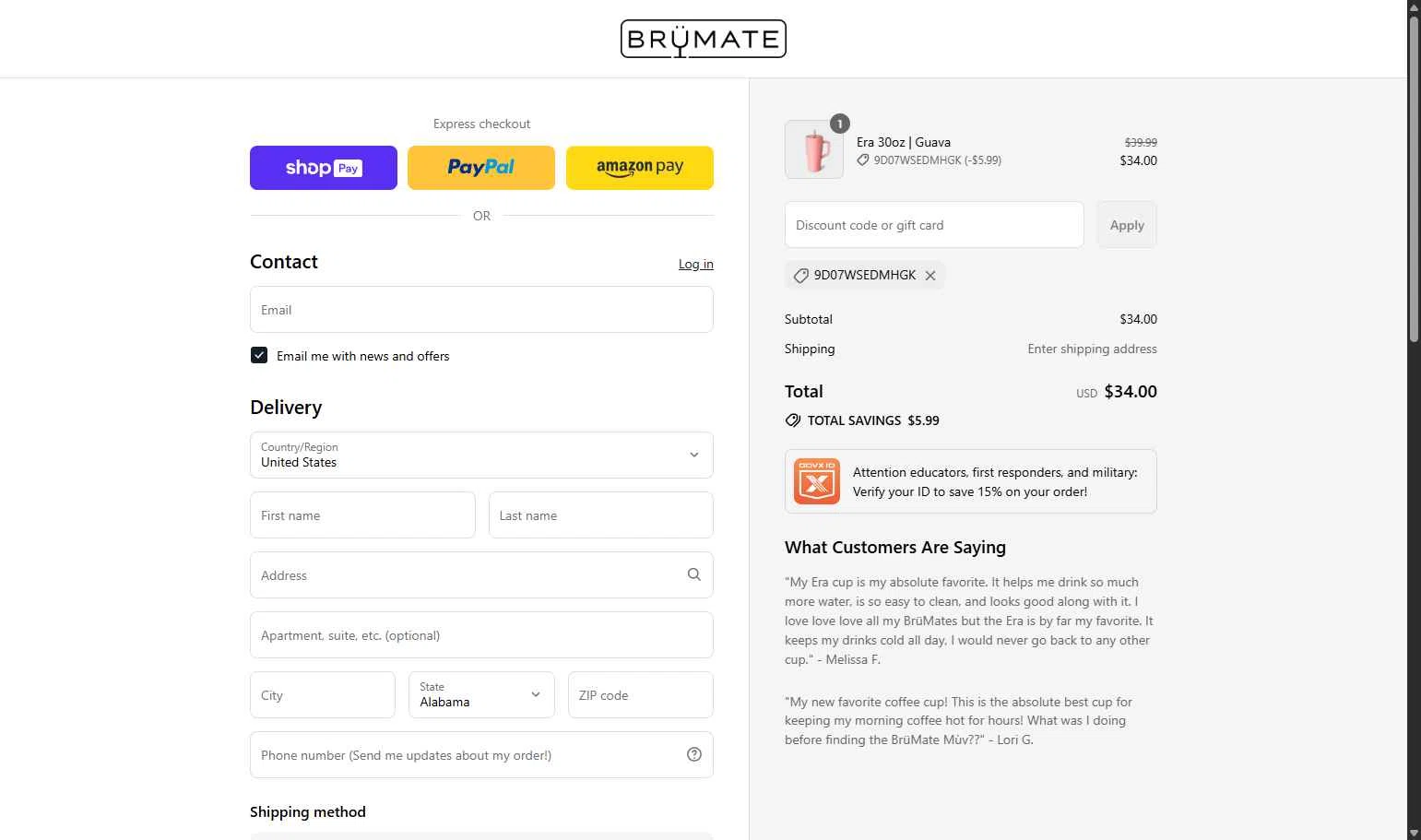 BruMate Promo Codes (2 Verified) - 20% Off Sitewide Oct 2025
