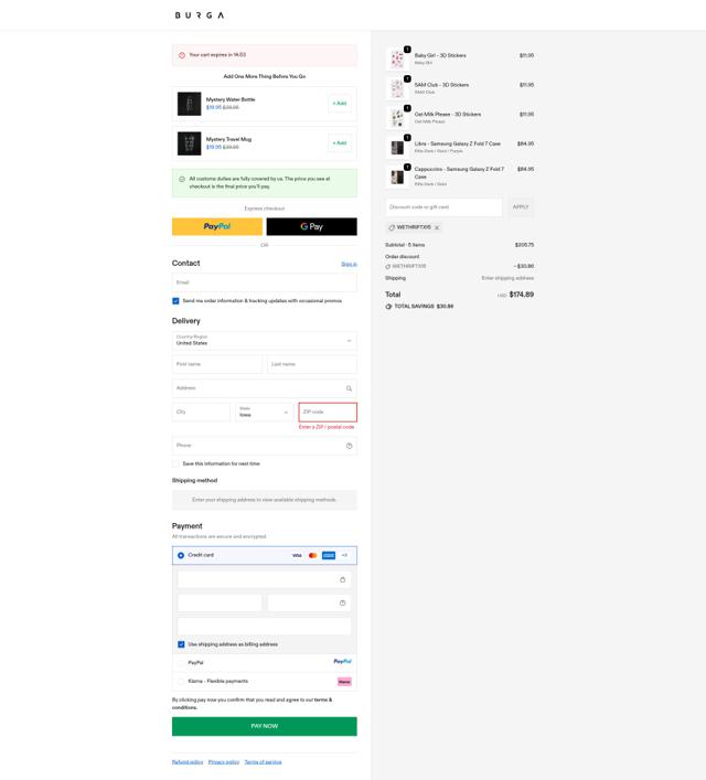 BURGA Discount Codes - 15% Off (3 Verified) Oct 2025