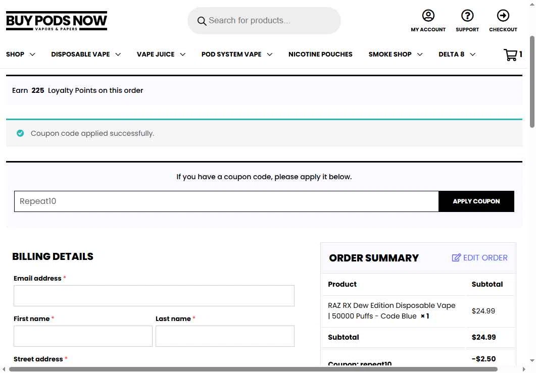 Buy Pods Now Promo Codes - 10% Off (5 Verified) Feb 2026