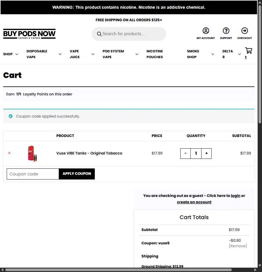 Buy Pods Now Promo Codes - 10% Off (Verified) Oct 2025