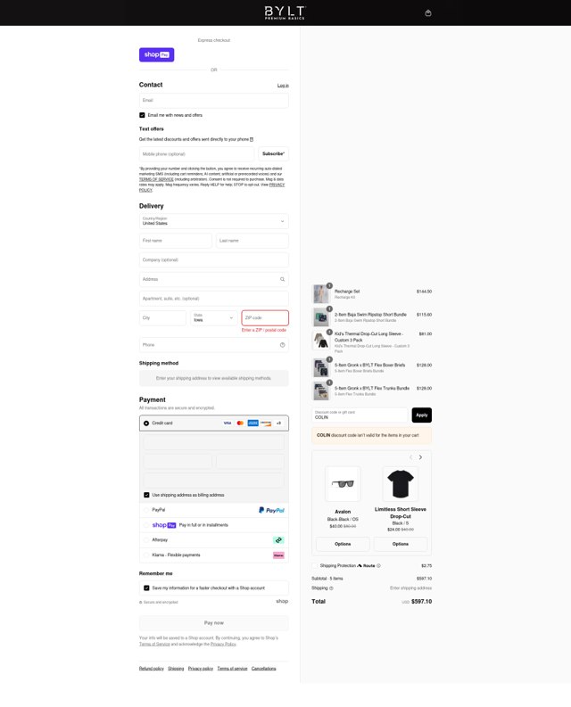 BYLT Basics Promo Codes (14 Verified) - 20% Off Aug 2025