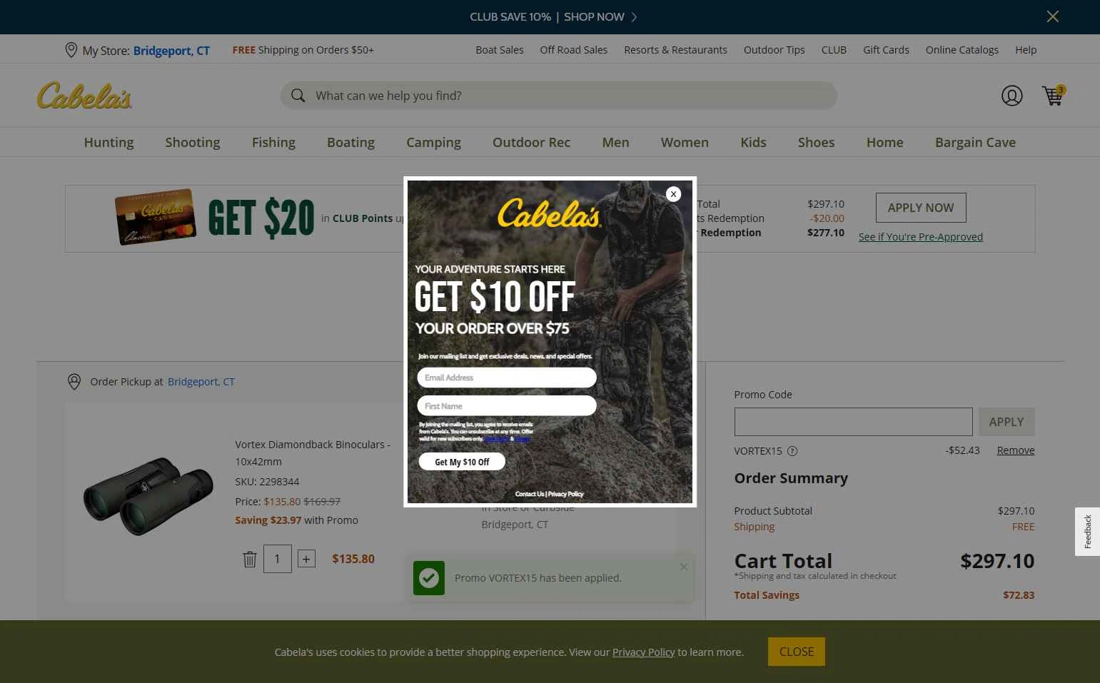 Cabelas Promo Codes - 10% Off (1 Verified) Dec 2025