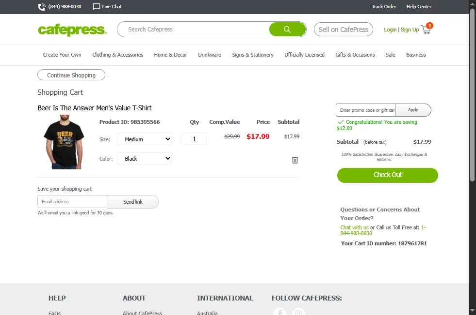 CafePress Promo Codes - 40% Off (3 Verified) Jan 2026