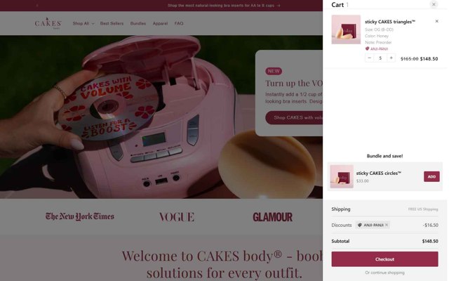 CAKES body Discount Codes (9 Verified) - 20% Off May 2025