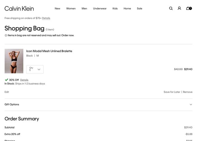 Calvin Klein US Promo Codes - 10% Off Coupons Sep 2025