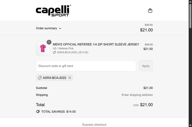 Capelli Sports Coupon Code