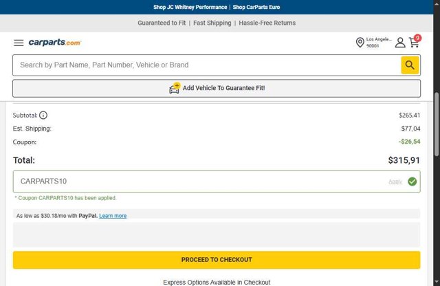 CarParts.com Promo Codes - 10% Off (Verified) Sep 2025