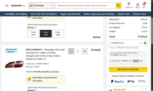 CarParts.com Promo Codes - 15% Off (Verified) Aug 2025