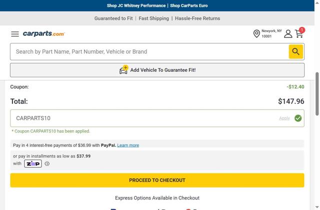 CarParts.com Promo Codes - 10% Off (Verified) Oct 2025