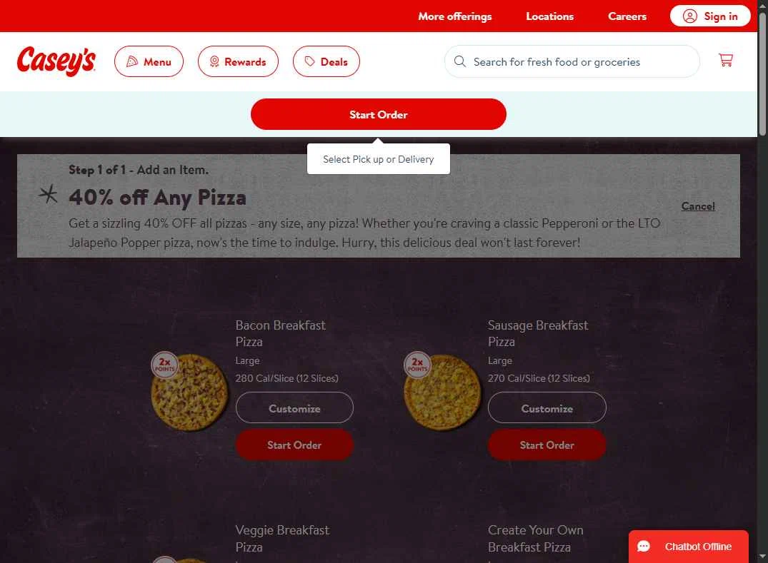 Casey's Promo Codes - $50 Off (5 Verified) Jan 2026