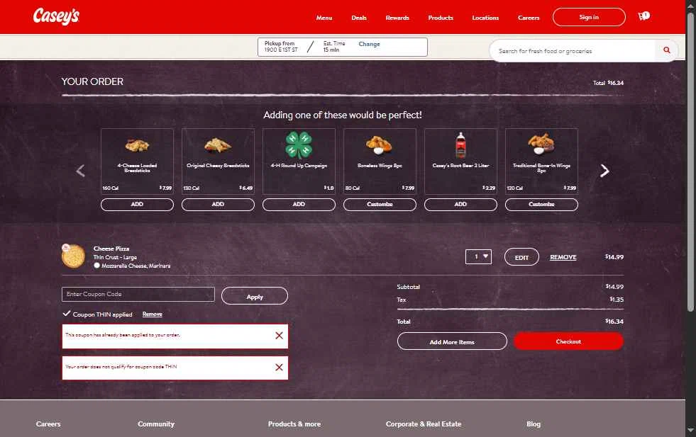 Casey's Promo Codes - 40% Off (5 Verified) Nov 2025
