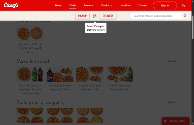 Casey's Promo Codes (2 Verified) - 50% Off w/Code May 2025