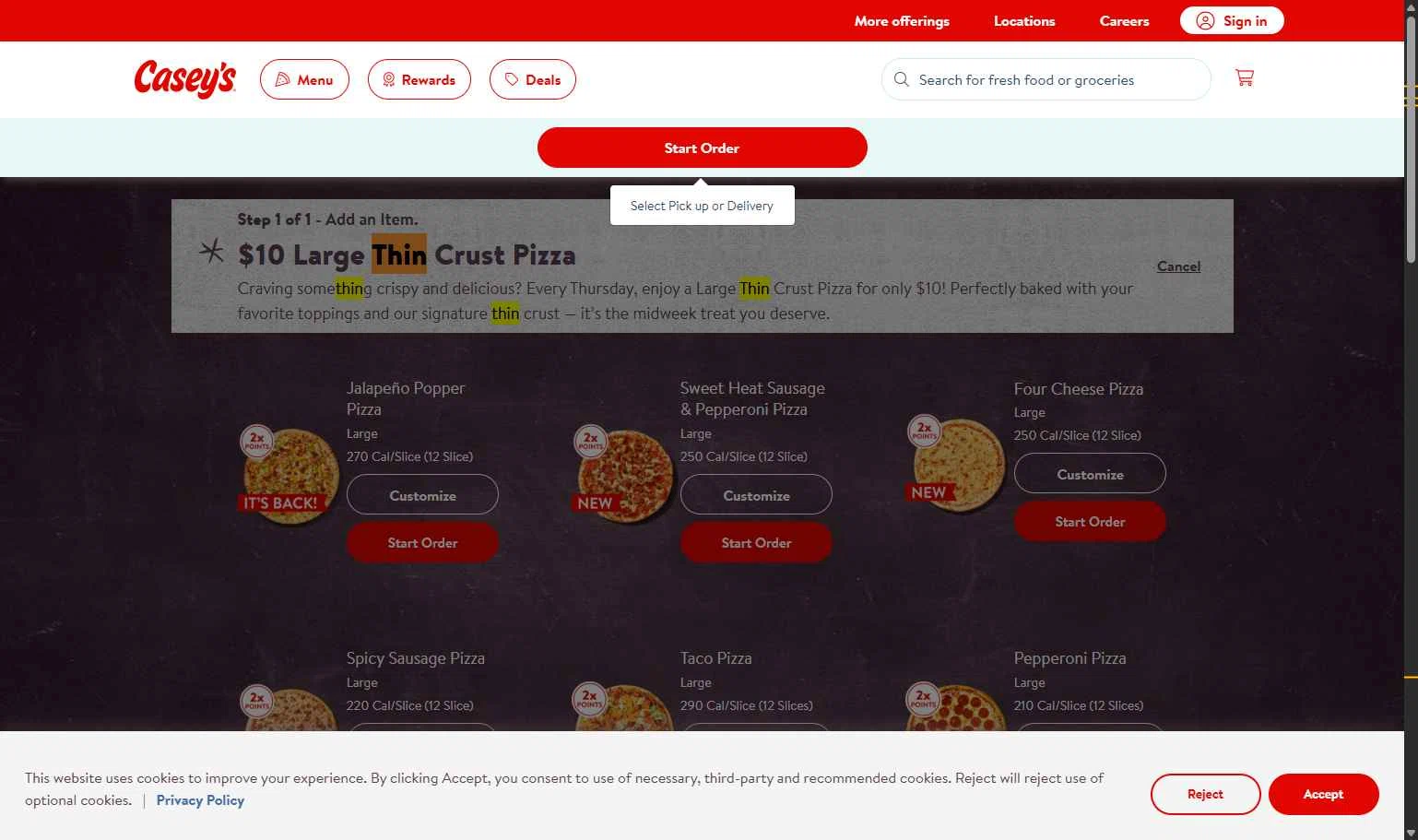 Casey's Promo Codes - $50 Off (4 Verified) Jan 2026