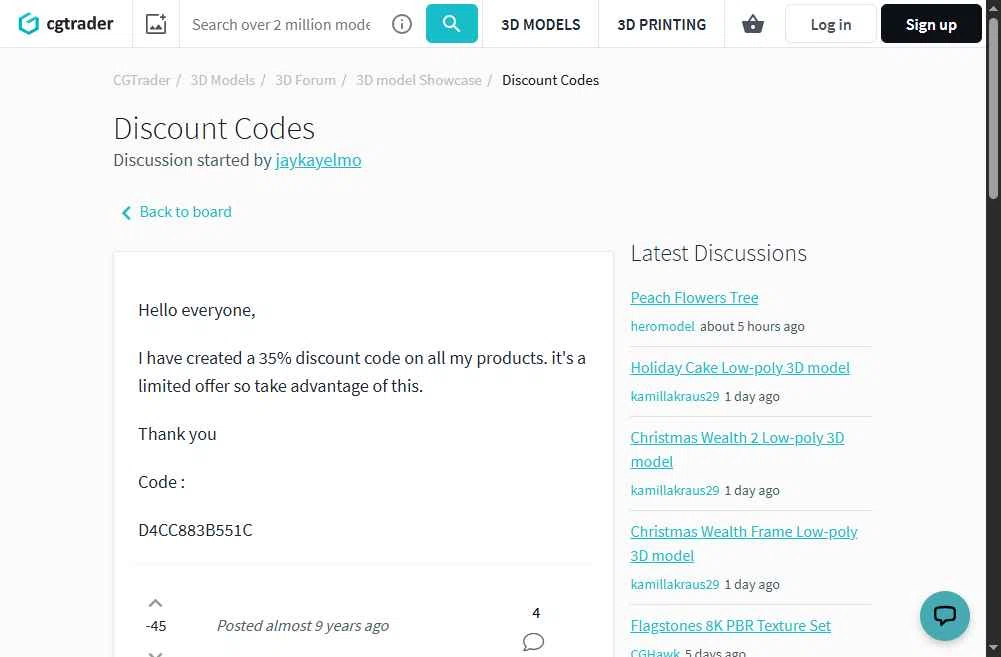 CGTrader Promo Codes - 35% Off (4 Verified) Jan 2026