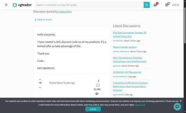 CGTrader Promo Codes (2 Verified) - 75% Off w/Code Jun 2025