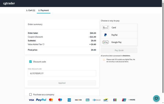 CGTrader Promo Codes (3 Verified) - 50% Off w/Code Sep 2025