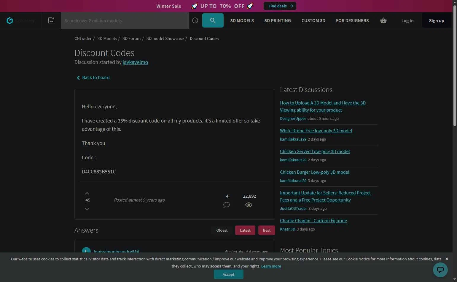 CGTrader Promo Codes - 35% Off (3 Verified) Jan 2026