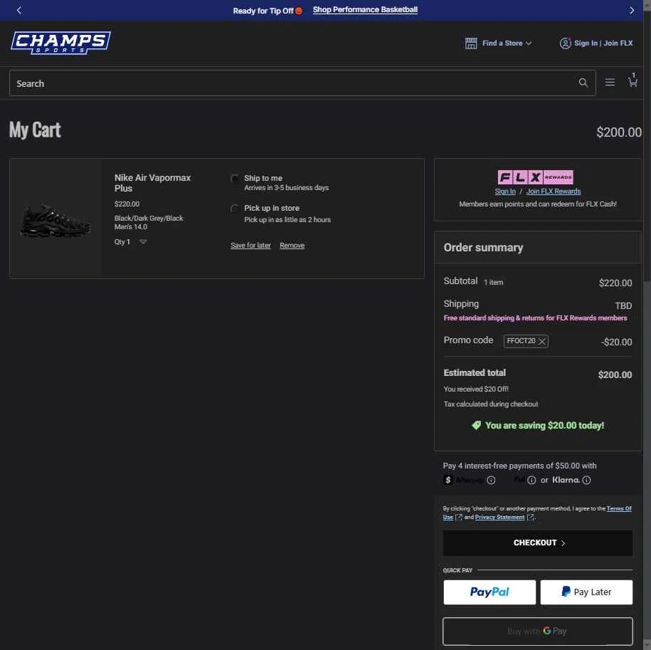 Champs Sports Promo Codes - $20 Off (Verified) Nov 2025