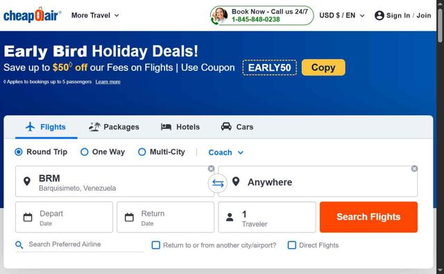 CheapOair Promo Codes - $40 Off (9 Verified) Sep 2025