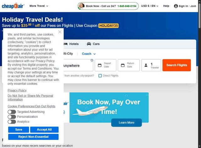 CheapOair Promo Codes - $30 Off (6 Verified) Sep 2025