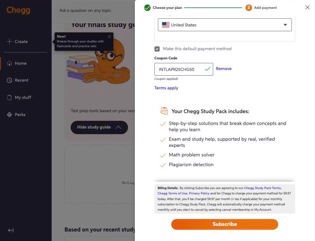 Chegg Promo Codes - 15% Off (1 Verified) Jan 2026