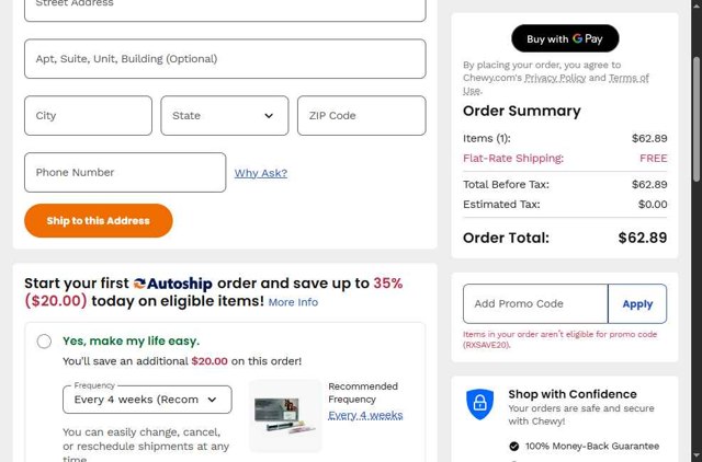 Chewy Promo Codes (9 Verified) - $20 Off Sitewide Mar 2025