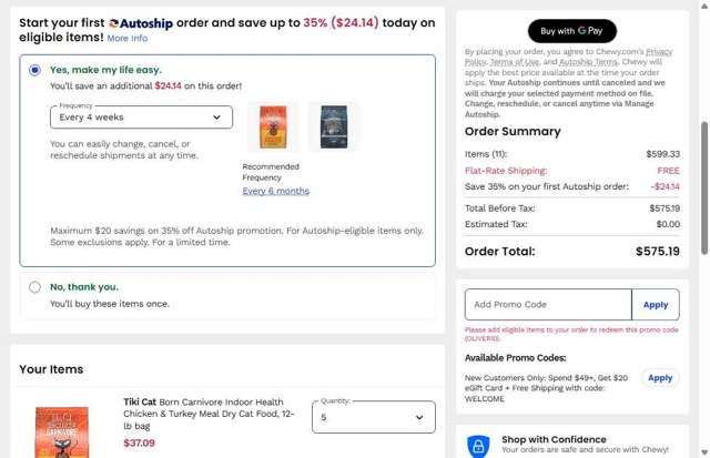 Chewy Promo Codes (9 Verified) - $20 Off Sitewide Jun 2025