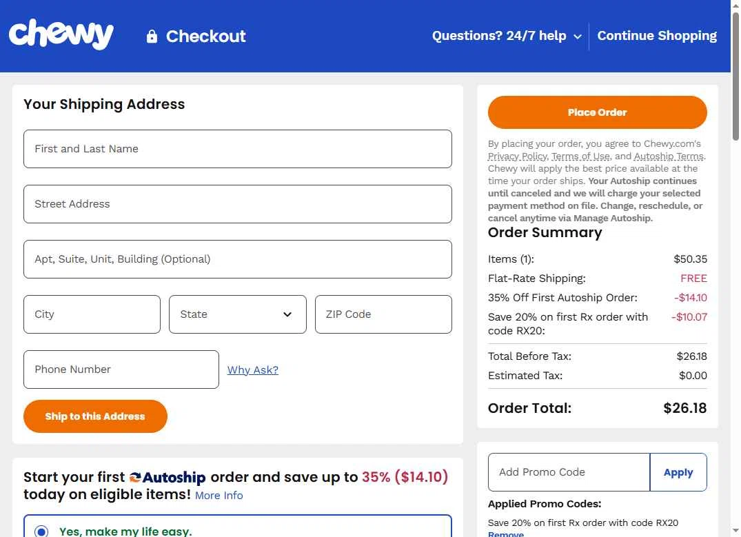 Chewy Promo Codes - 20% Off (7 Verified) Jan 2026