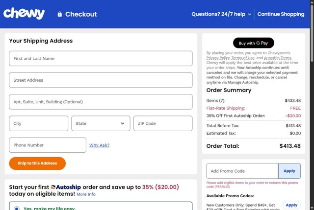 Chewy Promo Codes (9 Verified) - $20 Off Sitewide May 2025