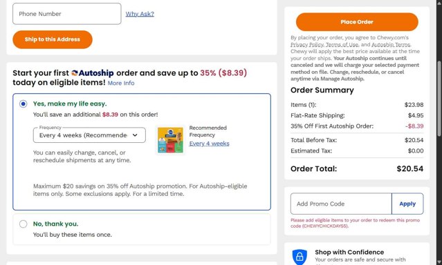 Chewy Promo Codes (9 Verified) - $20 Off Sitewide May 2025