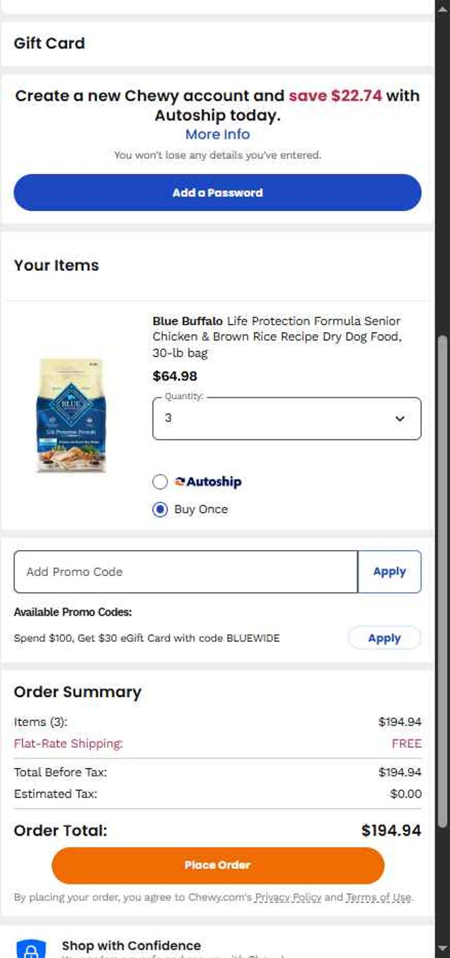 Chewy Promo Codes (9 Verified) - $20 Off Sitewide May 2025