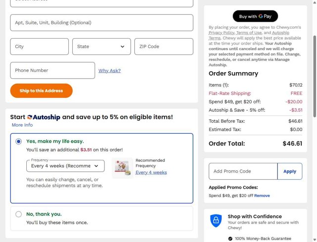 Chewy Promo Codes (9 Verified) - $20 Off Sitewide Jun 2025