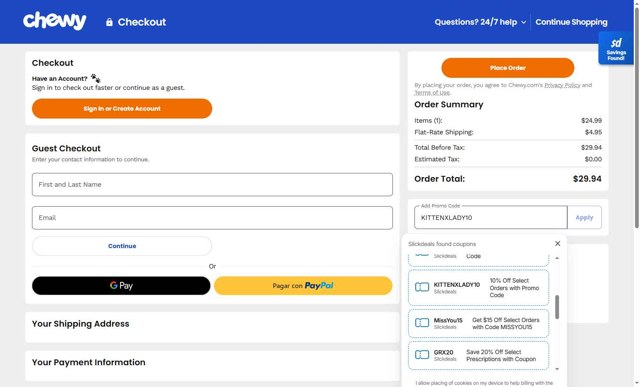 Chewy Promo Codes (9 Verified) - $20 Off Sitewide May 2025