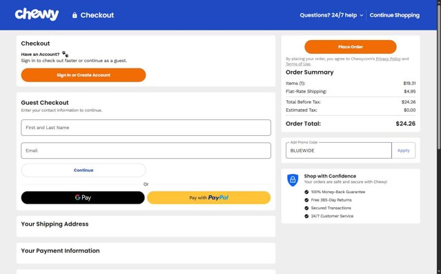 Chewy Promo Codes (9 Verified) - $20 Off Sitewide Jun 2025