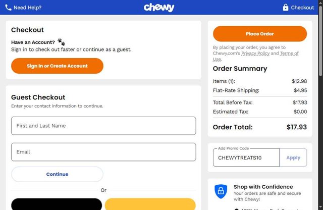 Chewy Promo Codes (9 Verified) - $20 Off Sitewide May 2025