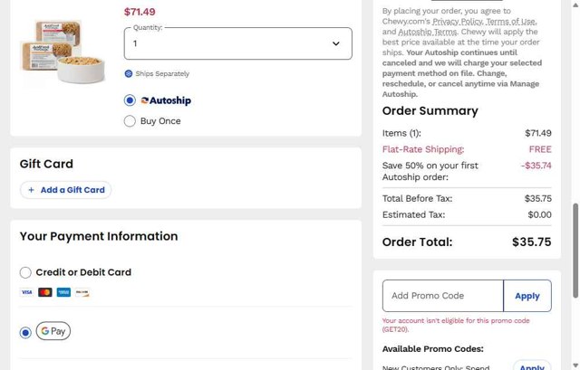 Chewy Promo Codes (9 Verified) - $20 Off Sitewide May 2025