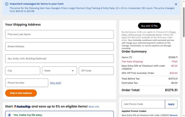 Chewy Promo Codes (8 Verified) - $20 Off Sitewide Aug 2025