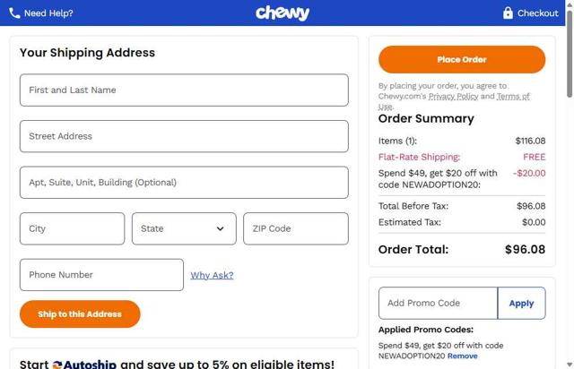 Chewy Promo Codes (9 Verified) - $20 Off Sitewide Sep 2025