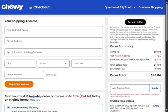 Chewy Promo Codes (9 Verified) - $20 Off Sitewide May 2025