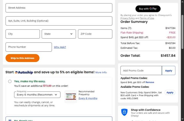 Chewy Promo Codes (8 Verified) - $20 Off Sitewide Aug 2025