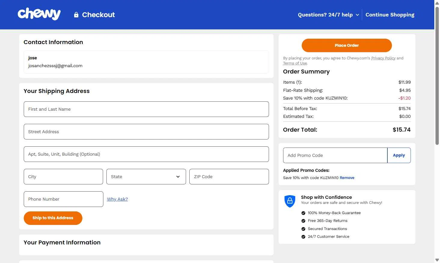 Chewy Promo Codes (9 Verified) - 10% Off Sitewide Oct 2025