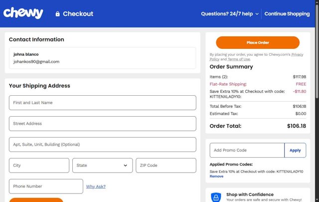Chewy Promo Codes (9 Verified) - $20 Off Sitewide Aug 2025
