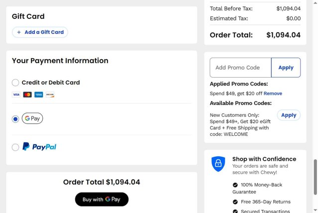 Chewy Promo Codes (9 Verified) - $20 Off Sitewide May 2025