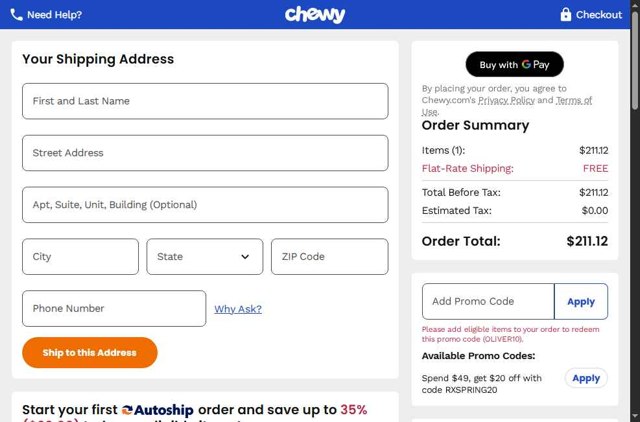 Chewy Promo Codes (9 Verified) - $20 Off Sitewide May 2025