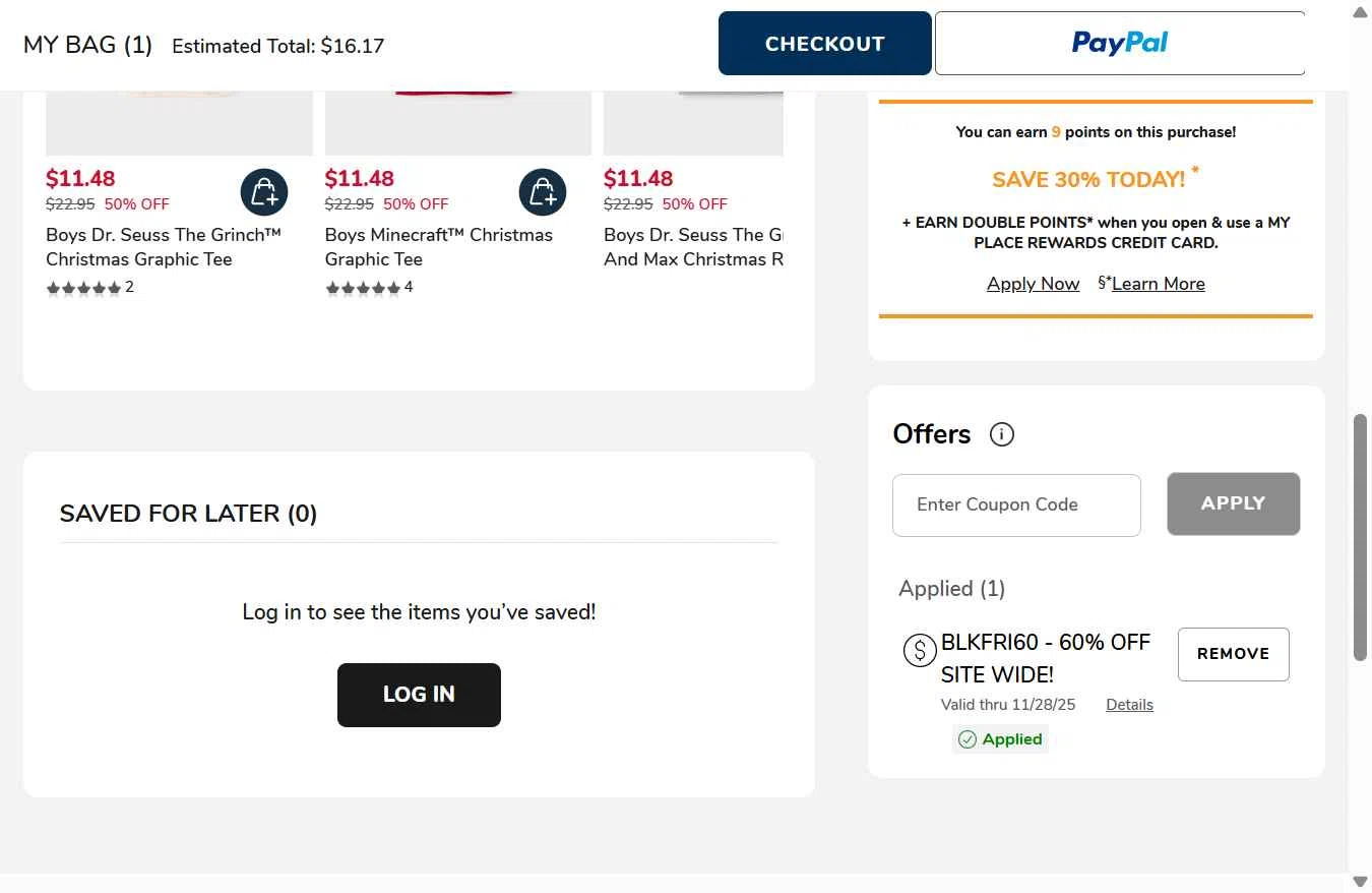 The Children's Place Promo Code - 60% Off Dec 2025