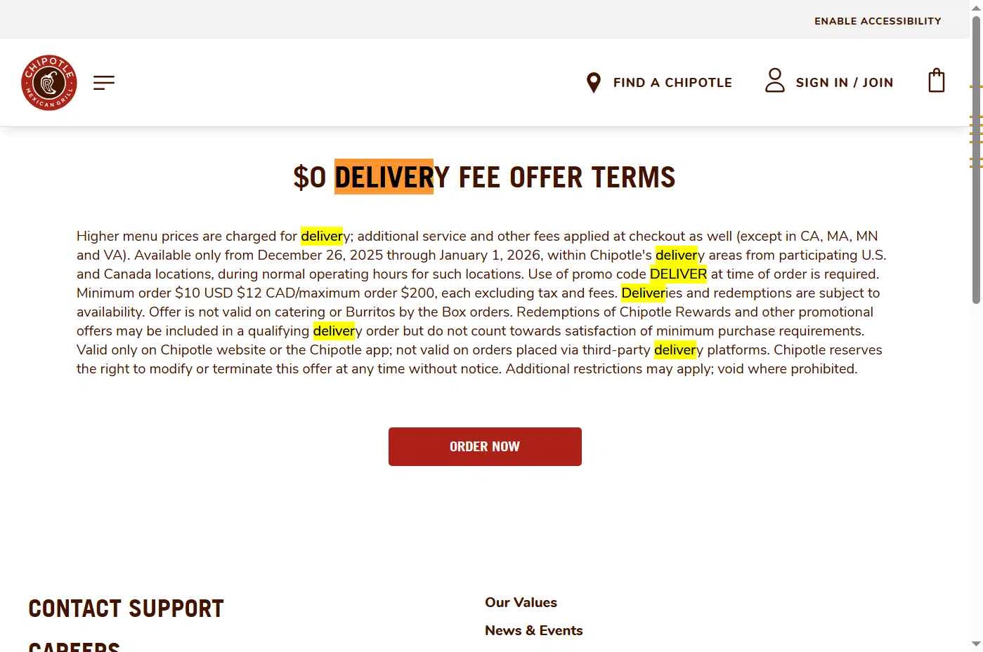 Chipotle Promo Codes - $10 Off (2 Verified) Jan 2026