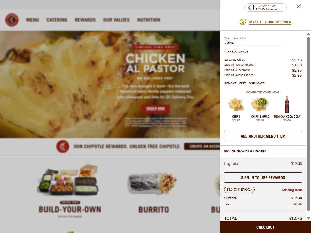 Chipotle Promo Codes - $10 Off (1 Verified) Feb 2026